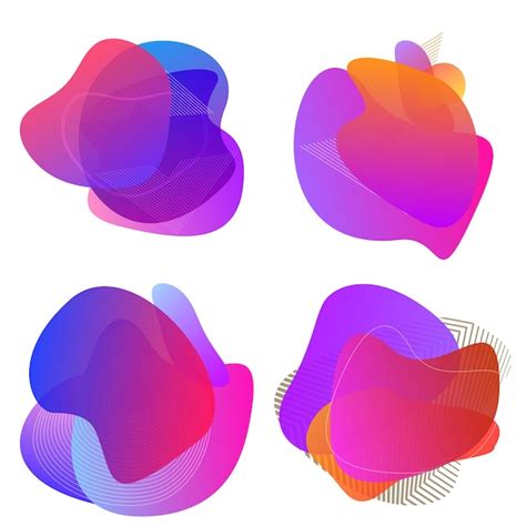 Premium Vector Abstract Liquid Shape Fluid Blur Shapes Designbeffect
