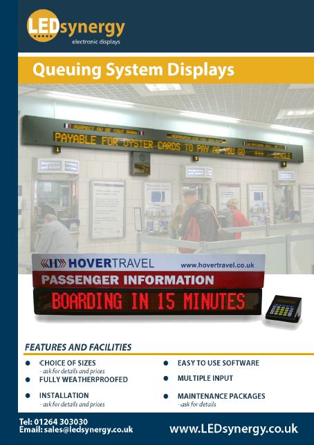 Led Synergy Information Led Queue Management Signs