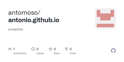 Github Antomoso Proyectos