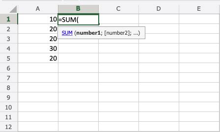 Excel Addition Operator