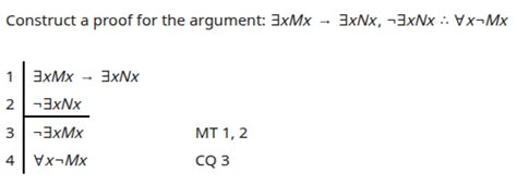 First Order Logic Proving The Following Exists X Mx Rightarrow Exists XNx Neg Exists X Nx