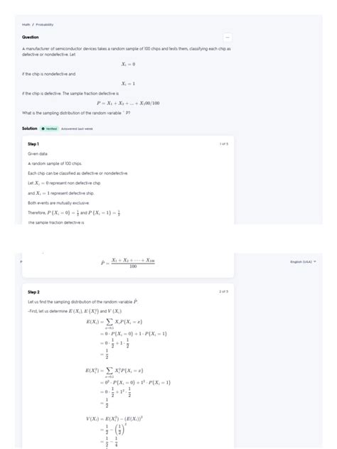 09 12 A Manufacturer Of Semiconductor Devices Takes A Random Sampl
