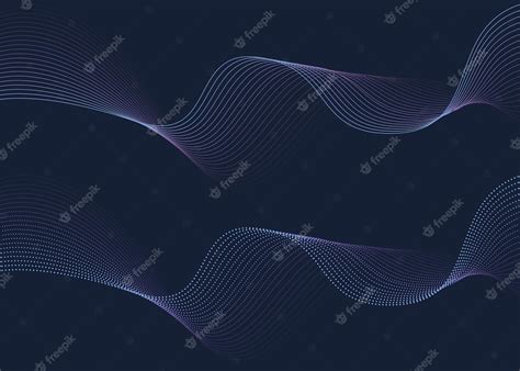 Premium Vector Abstract Wave Element For Design Digital Frequency