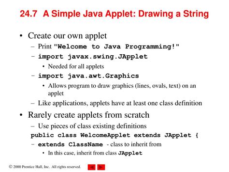 ppt chapter 24 introduction to java applications and applets