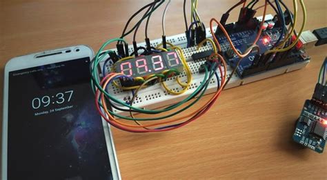 Arduino 7 Segment Display Clock Project By Multiplexing Four 7 Segment