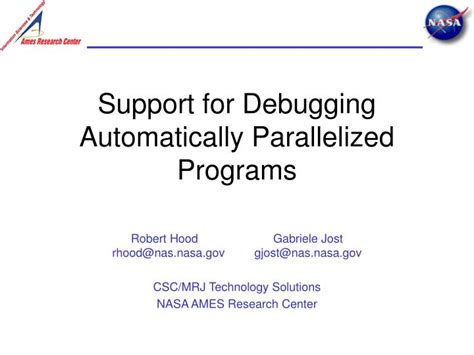 Ppt Support For Debugging Automatically Parallelized Programs