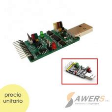 Conversor USB A UART I2C SMBusS SPI CAN Y 1 Wire