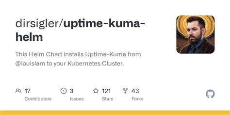 Github Dirsigleruptime Kuma Helm This Helm Chart Installs Uptime Kuma From Louislam To Your