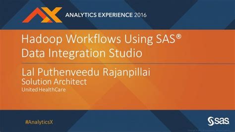 Pdf Hadoop Workflows Using Sas® Data Integration Workflows Using