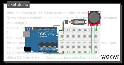 Servo Joystick Wokwi Esp32 Stm32 Arduino Simulator