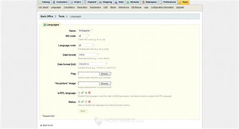 Hostknox Prestashop 14 Languages Tutorial