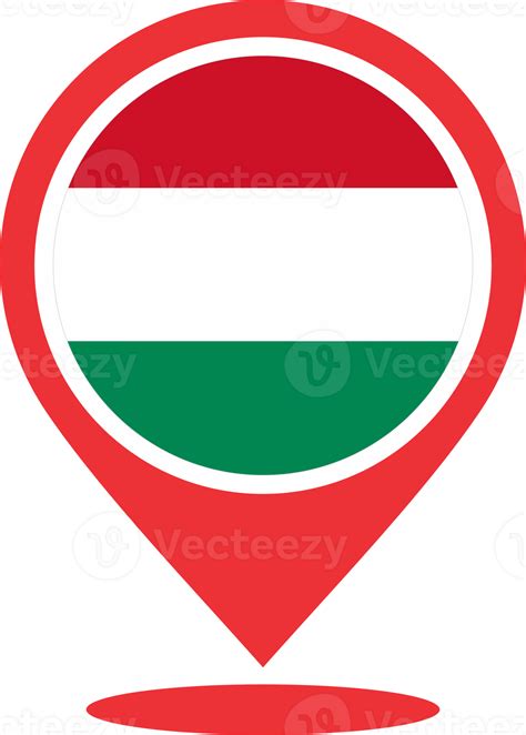 Hungary Flag Pin Map Location Png 22110136 Png