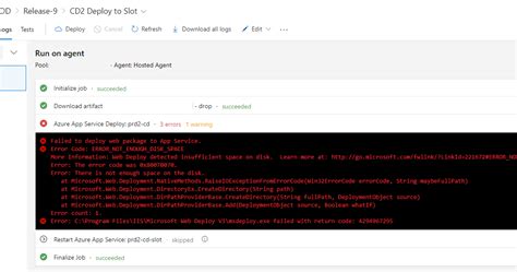 Azure App Service Deployment Error There Is Not Enough Space On The Disk Sitecore Gabe