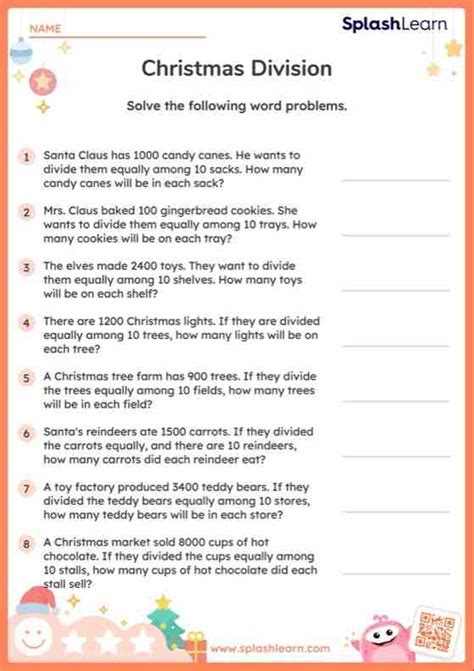 4th Grade Math Division Word Problems Worksheets Free And Printable Splashlearn