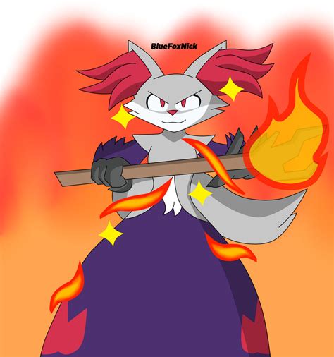 Battle Ready Delphox Shiny Alt By Bluefoxnick On Deviantart