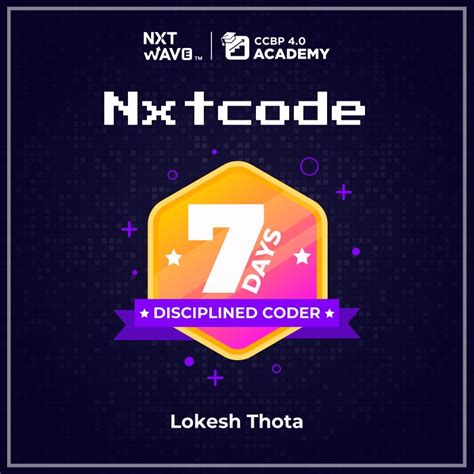 Thota Lokesh On Linkedin Nxtcodechallenge Codingjourney Techskills