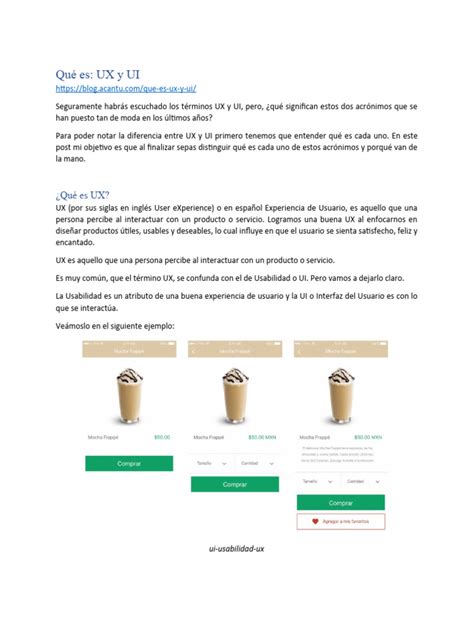 Qué Es Ux Y Ui Pdf