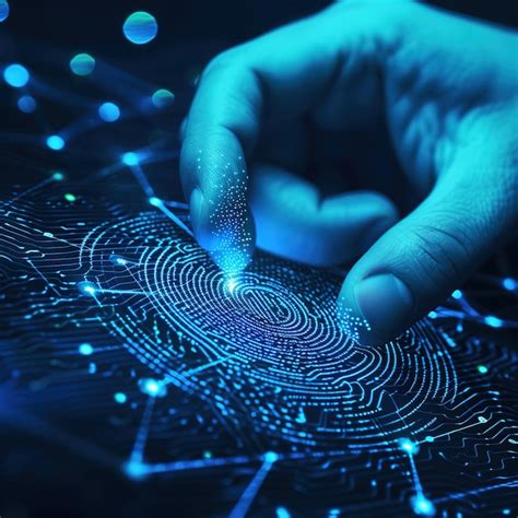 Premium Photo Authentication Login Or Cybersecurity Fingerprint And