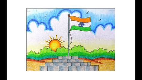 Indian National Flag Drawing Tutorial