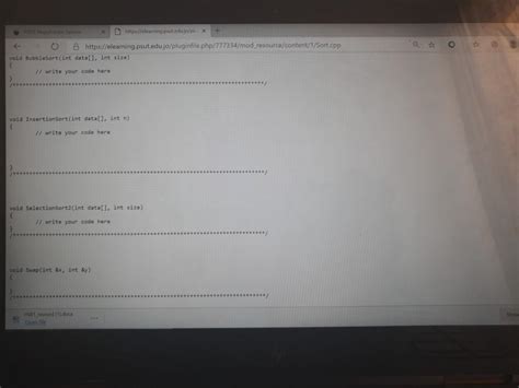 Solved Sorting And Asymptotic Complexity Big O In This