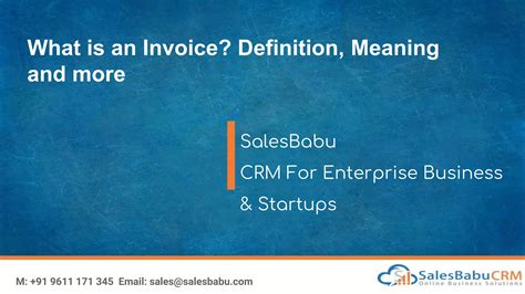 What Is An Invoice Definition Meaning And More PPT