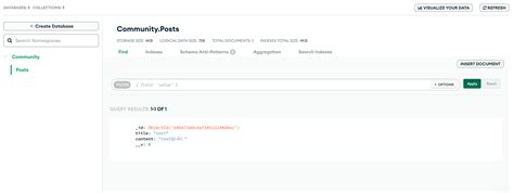 Mongodb Model 정의와 Collections 생성