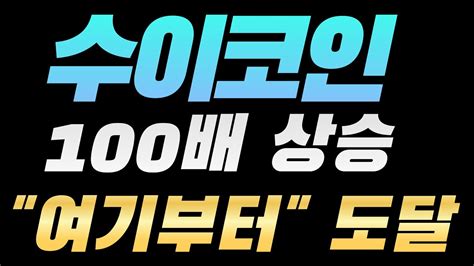 수이코인 전망 100배 상승 여기부터 도달 합니다 수이코인 수이코인전망 수이코인분석 Youtube