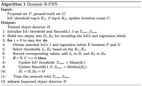 Dynamic R Cnn Towards High Quality Object Detection Via Dynamic