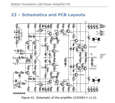 High End Amplifier From Elektor With Perfect Measurements “fortissimo 100” Audio Science
