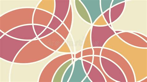 Abstract Circles Pattern Modern Art Geometric Design Colorful Background Vector Design