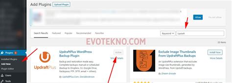 Cara Backup Website Otomatis Pakai Plugin Updraftplus Wordpress