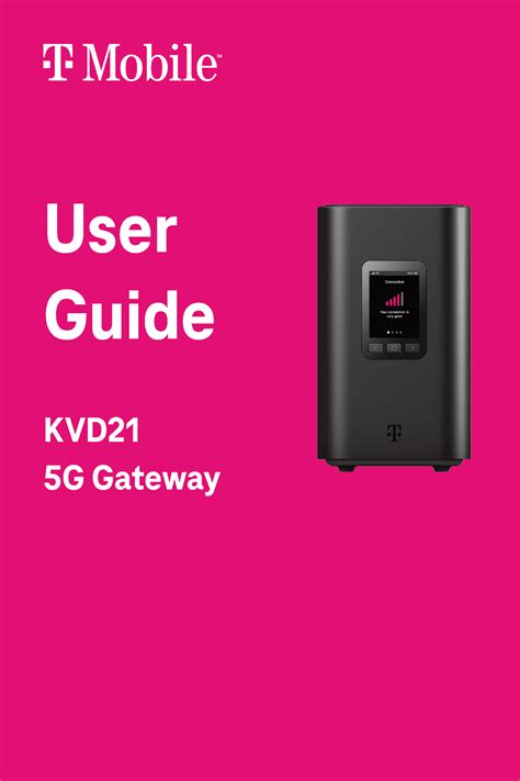 T Mobile Arcadyan Kvd User Guide English User Guide KVD G Gateway Release Manufacturer