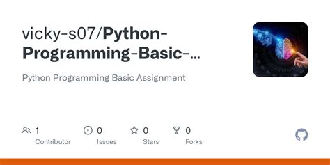 Github Vicky S07python Programming Basic Assignment Python