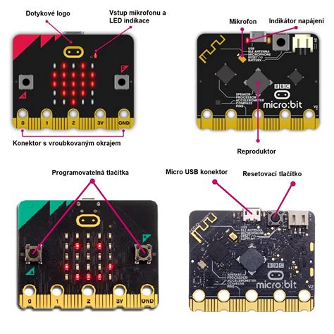 Bbc Micro Bit V2 2 V2 21 Go Kit Pro Výuku Programování