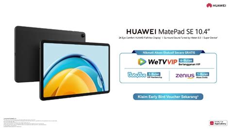 Huawei Matepad Se Resmi Dirilis Di Indonesia