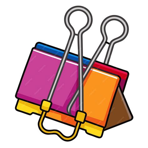Binder Clips Clipart Vector Art And Illustration Premium Ai Generated