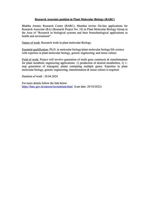 Plant Plantscience Research Genomics Biotechnology Biotechcareers Shailesh Kumar