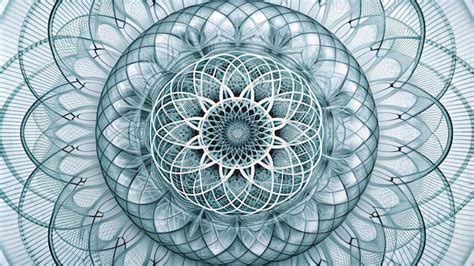 Abstract Geometric Pattern With Overlapping Circles And Lines Premium AI Generated Image