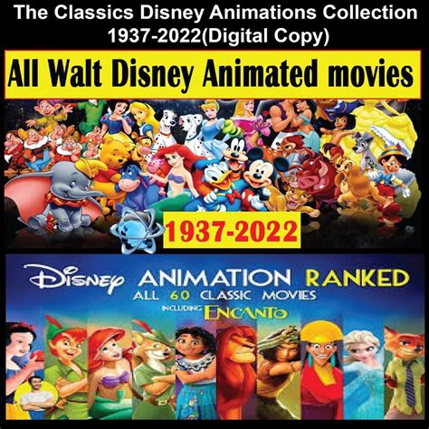 The Classics Disneyland Animations And Cartoons 1937 2022 Digital Copy