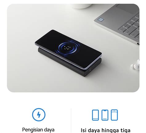 Jual Xiaomi Power Bank 10w Wireless 10000mah Pengisian Daya Nirkabel