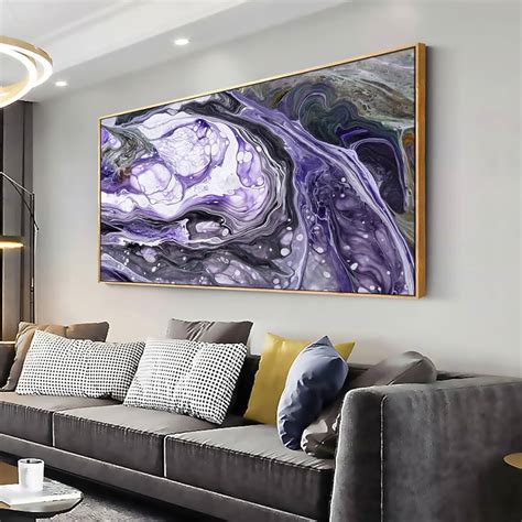 Purple And Black Abstract