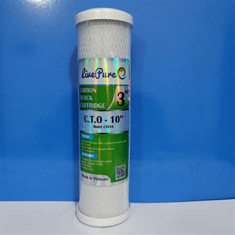 Block Carbon Filter Cartridge 3rd Stage Livepure