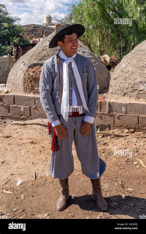A Young Gaucho In His Traditional Outfit Including The Bombacha