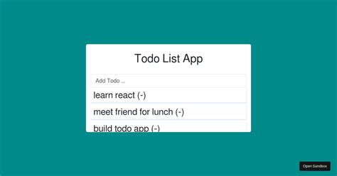 Mit My Todo Codesandbox