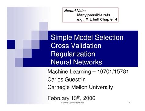 Pdf Simple Model Selection Cross Validation Regularization Neural Dokumentips
