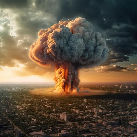 Premium Photo Nuclear Explosion