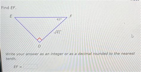 solved find ef write your answer as an integer or as a