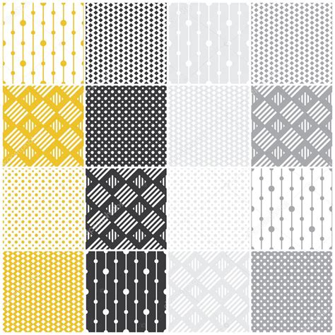 Geometric Seamless Patterns Dots Squares — Stock Vector © Nubephoto 38782891