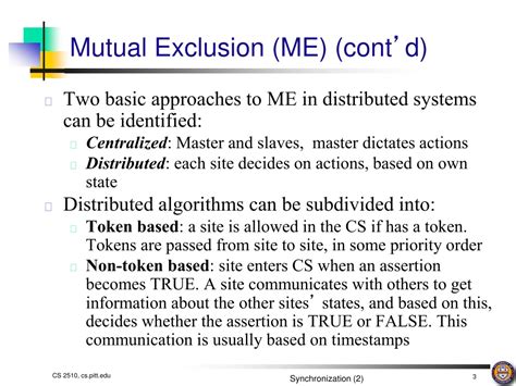 PPT Distributed Mutual Exclusion Algorithms In Synchronization PowerPoint Presentation ID