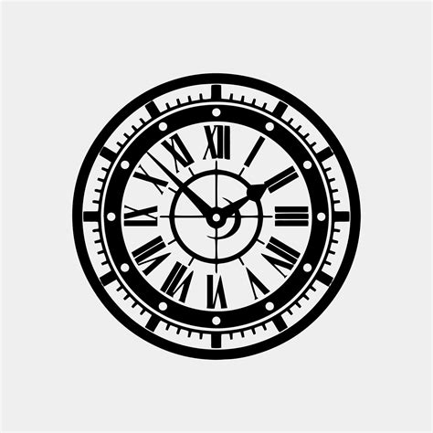 Clock Icon Set Time Clock Icons Collection Line Clocks Symbol
